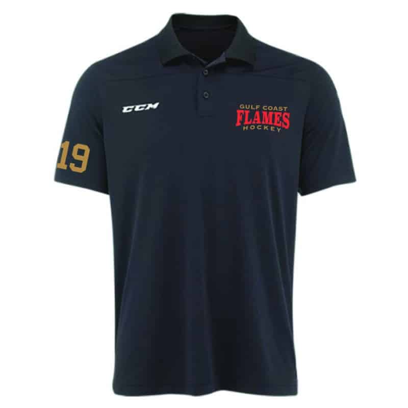 GULF COAST FLAMES CCM TEAM POLO (BLACK REQUIRED) - Rinkside Tampa