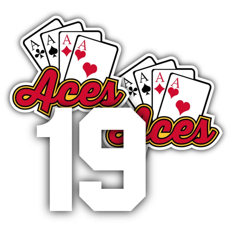 ACES HELMET DECALS - Rinkside Tampa